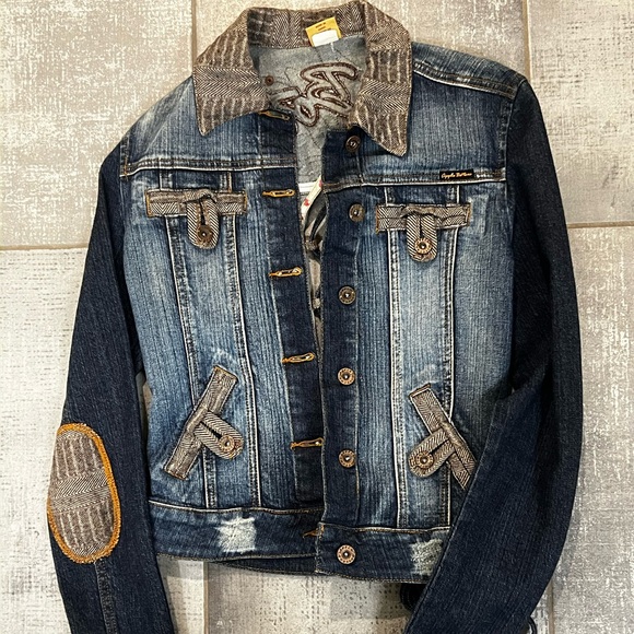 Apple Bottoms | Jackets & Coats | Apple Bottoms Lace Up Fitted Denim ...